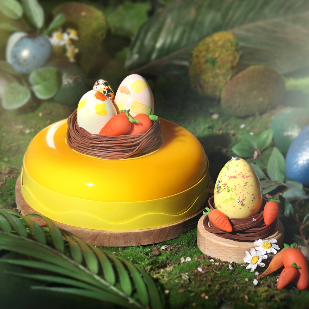 ‘Whimsical Easter Egg' Mango Green Tea Cake (Pastry) - Conrad Hong Kong ...